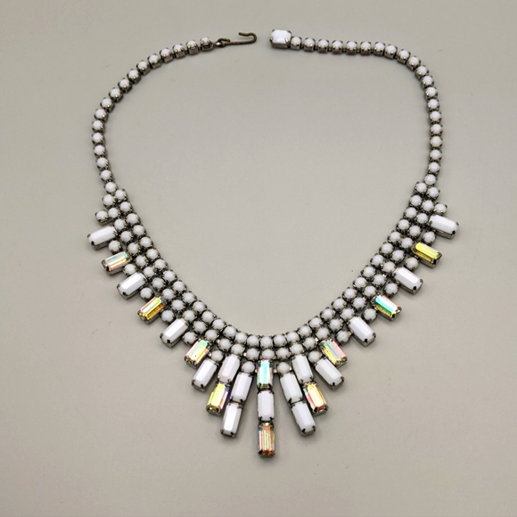 Albert Weiss | Jewelry | Vintage Weiss Milk Glass And Aurora Borealis ...